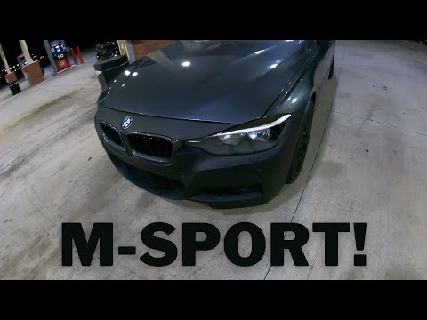 BMW F30 M-SPORT FRONT BUMPER INSTALL ON MY 328i *FINALLY!!*