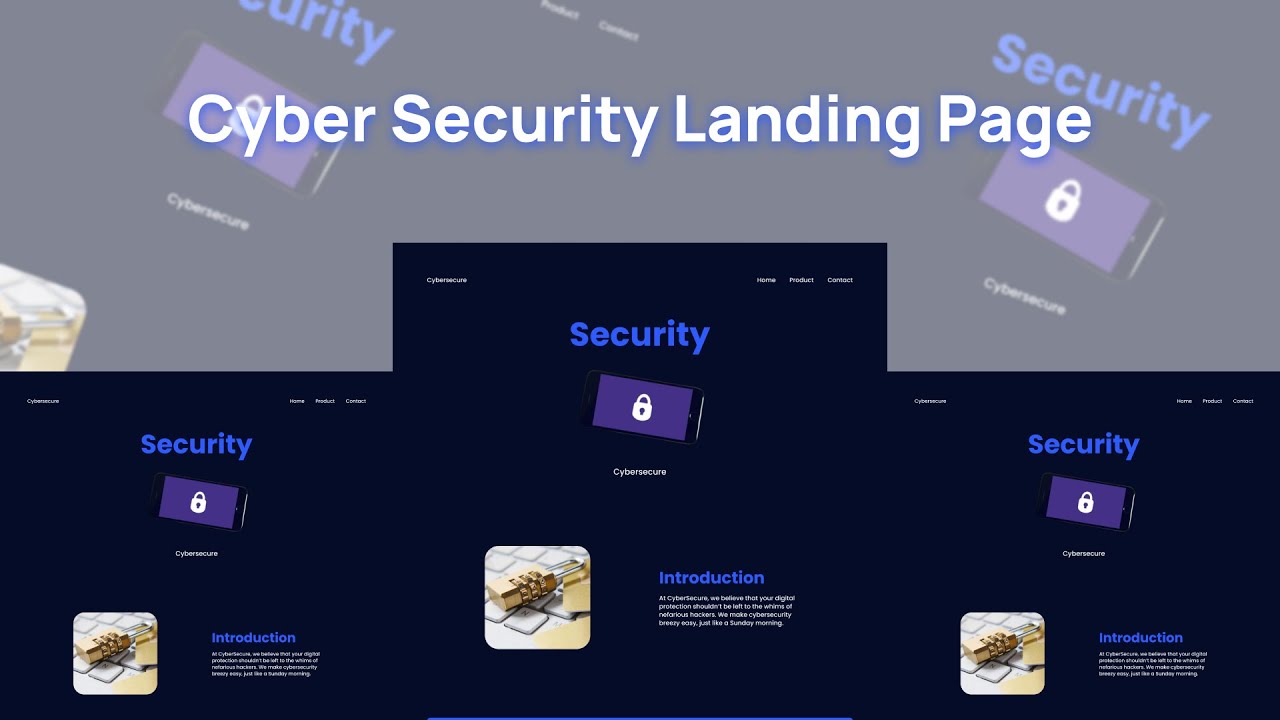 How to Make Landing Page Cyber Security with  @Figma   and  @Framer  | Build Website with No Code.
