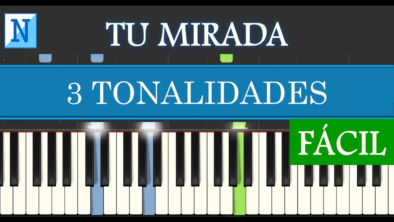 TU MIRADA (Marcos Witt) Piano Tutorial COMPLETO | Acordes y Melodía Fácil