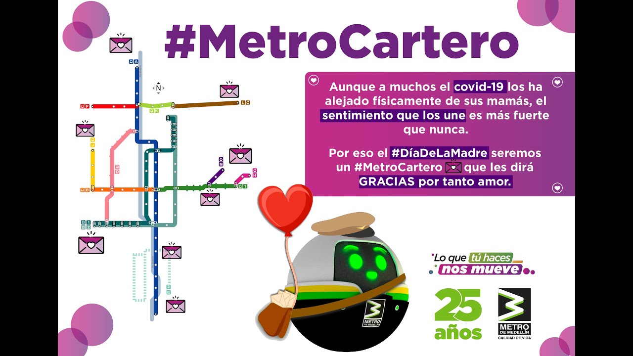 El Metro Cartero, es la campaña pensada para celebrar el Día de la Madre - Telemedellín