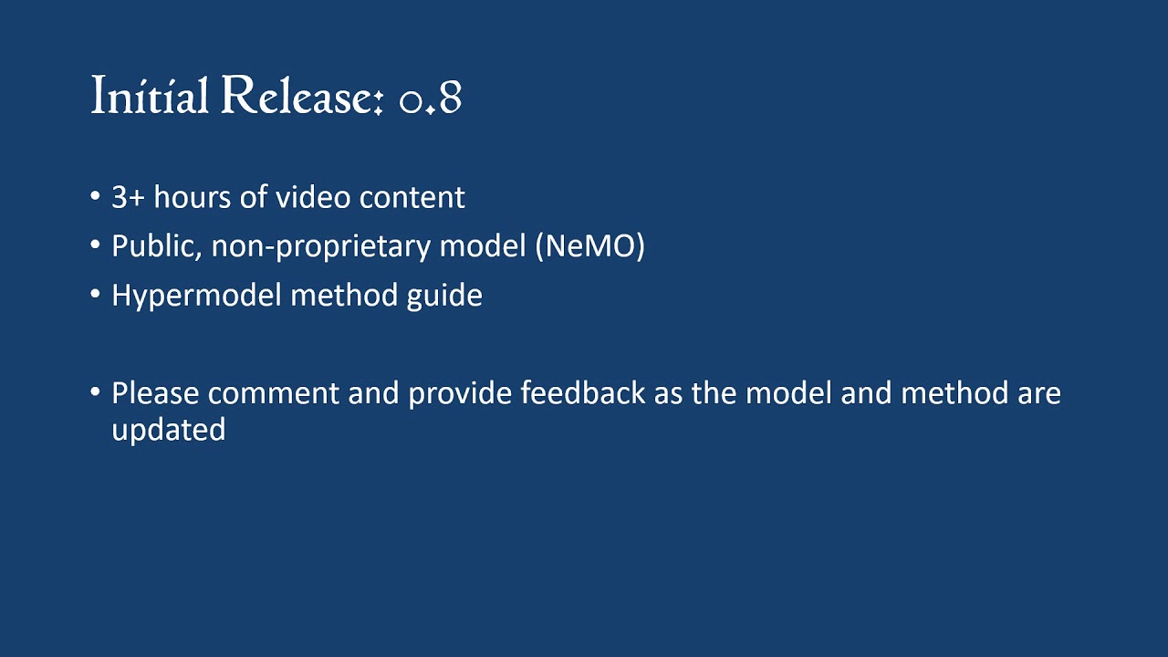 Hypermodeling: Initial Release