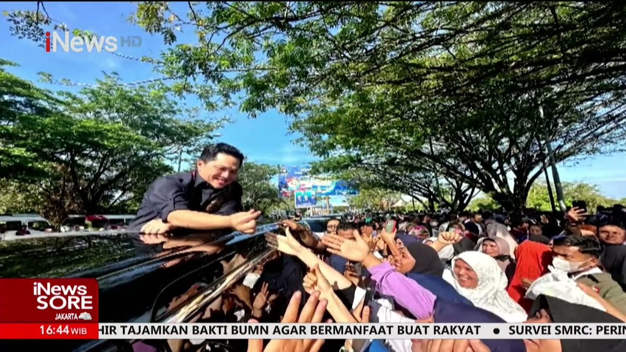 Tinjau Proyek BUMN di Sumbar, Erick Thohir Diteriaki Presiden oleh Warga #iNewsSore 20/12