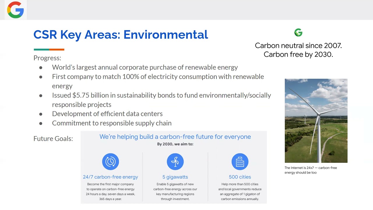 Google CSR Presentation