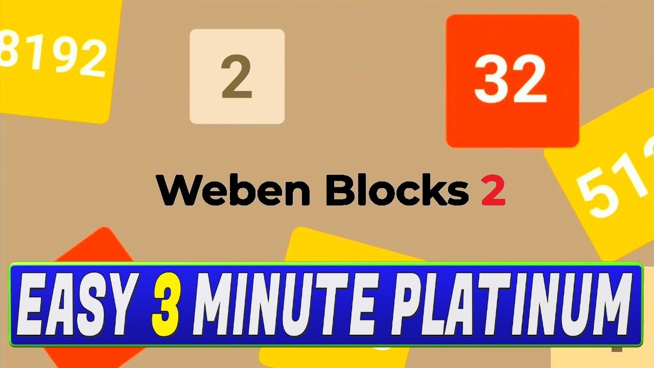 Weben Blocks 2 Quick Trophy Guide - Easy Cheap 3 Minute Platinum Game PS4, PS5