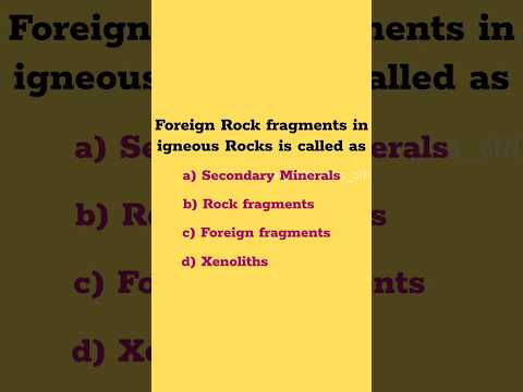 Foreign Rock Fragments | Geology | Geochangers | Geology In Tamil | #shorts