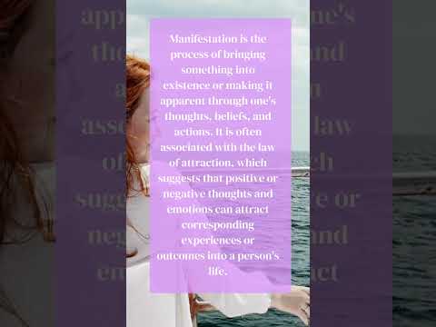 Definition of Manifestation. What it is all about. #manifestation #manifestwithdesire