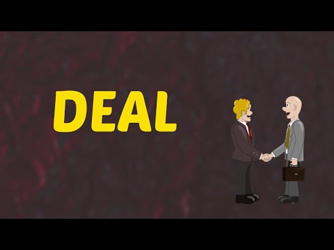 What Does DEAL Means || Meanings And Definitions With Example in ENGLISH