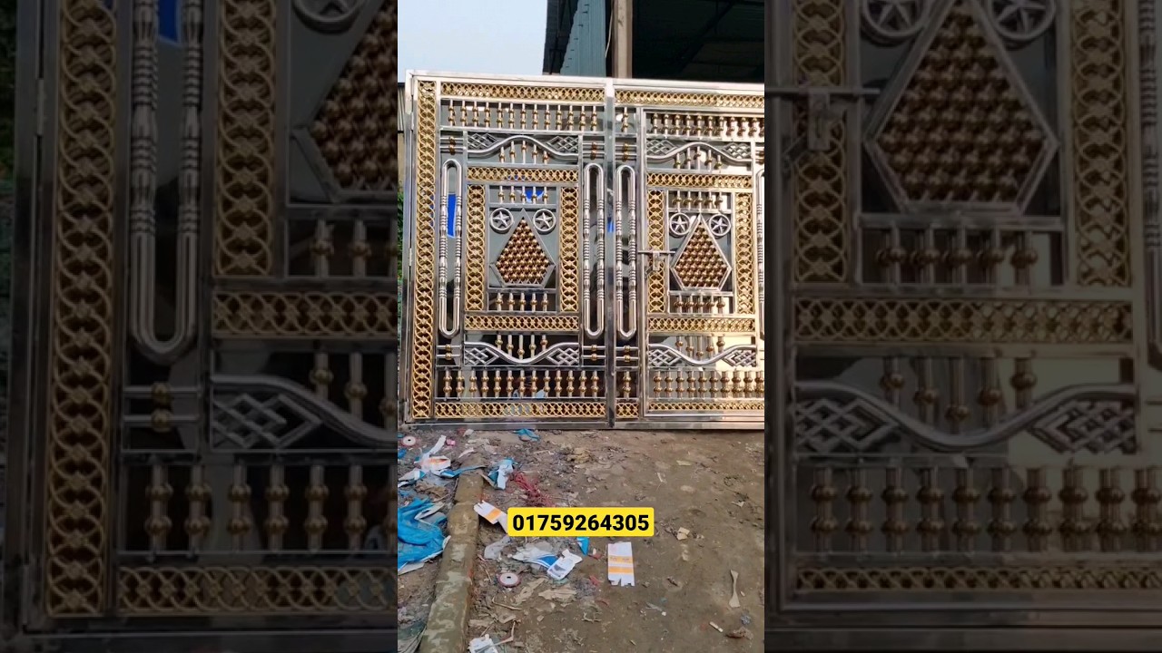 2023 golden colour capsule diamond gate design. #ss_design