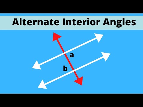 Angles in parallel lines-Alternate interior angles