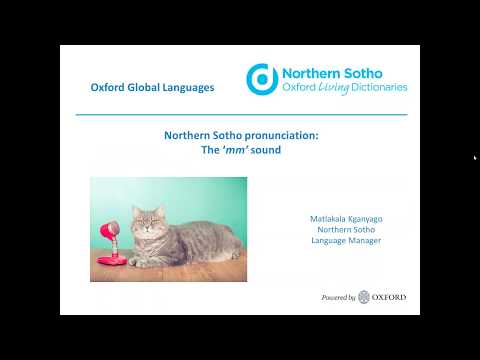 Oxford Northern Sotho dictionary: the 'mm' sound