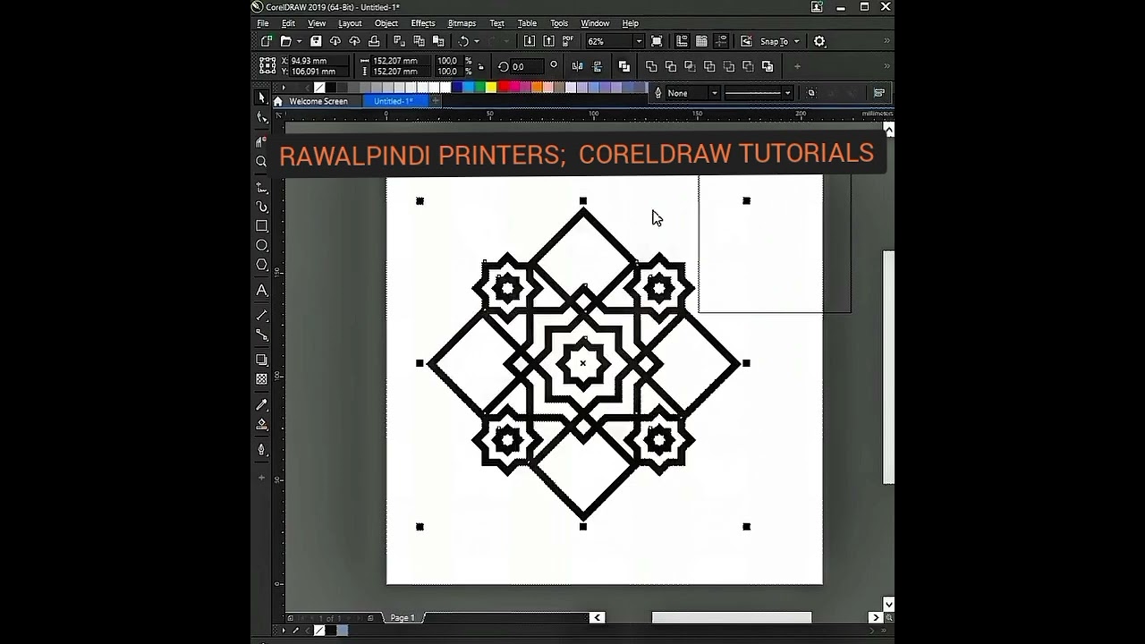 How to Design a Seamless Pattern in CorelDRAW – Step-by-Step Tutorial #coreldrawtutorial