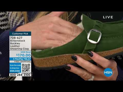 Birkenstock Buckley Leather Shearling Clog