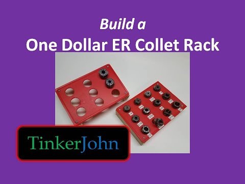 Build a One Dollar ($1) ER Collet Rack -- Quick and Easy #shoptips