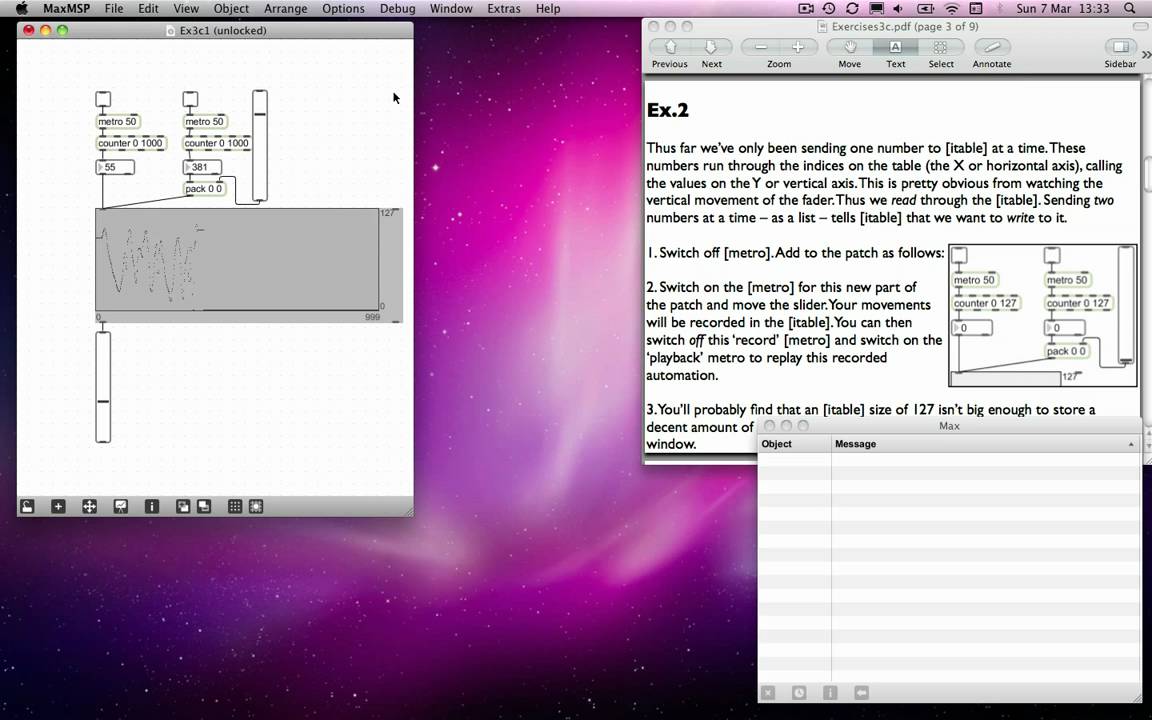 Max MSP Tutorial 03c1: Automating data & [line] object [1]