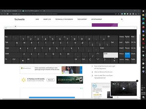 Windows 10: If you can't find keys on keyboard: Print Screen or Scroll Lock, Use On-Screen Keyboard!
