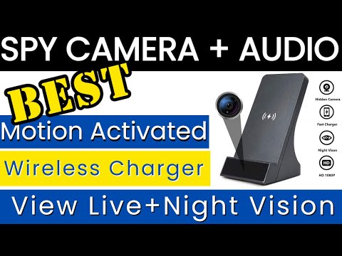 The Best Wireless Phone Charger WiFi Hidden Spy Camera With Audio and IR Night Vision