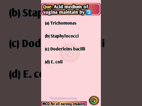 Doderlein acidic ph #femalereproductiveorgan #aiims #gnm #bsc nursing