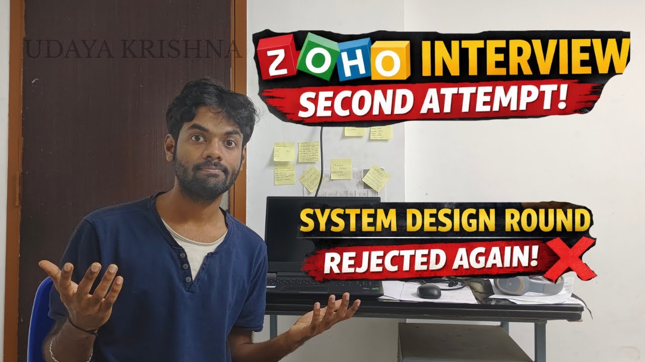Zoho interview experience second attempt | Till system design