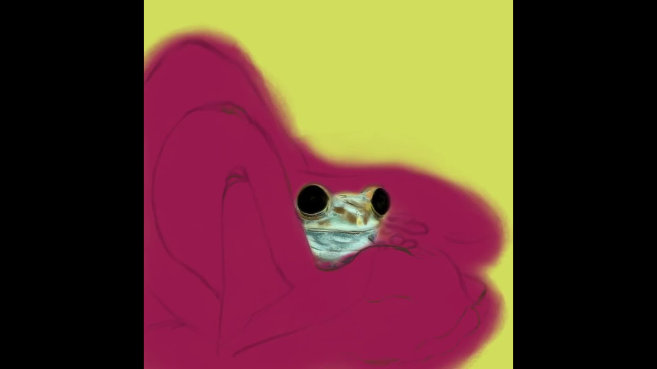 Adorable Tree Frog Speed Paint #shorts #digitalart #procreate #timelapse