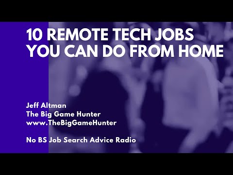 10 Remote Tech Jobs You Can Do From Home