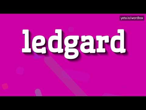 LEDGARD - HOW TO PRONOUNCE IT?