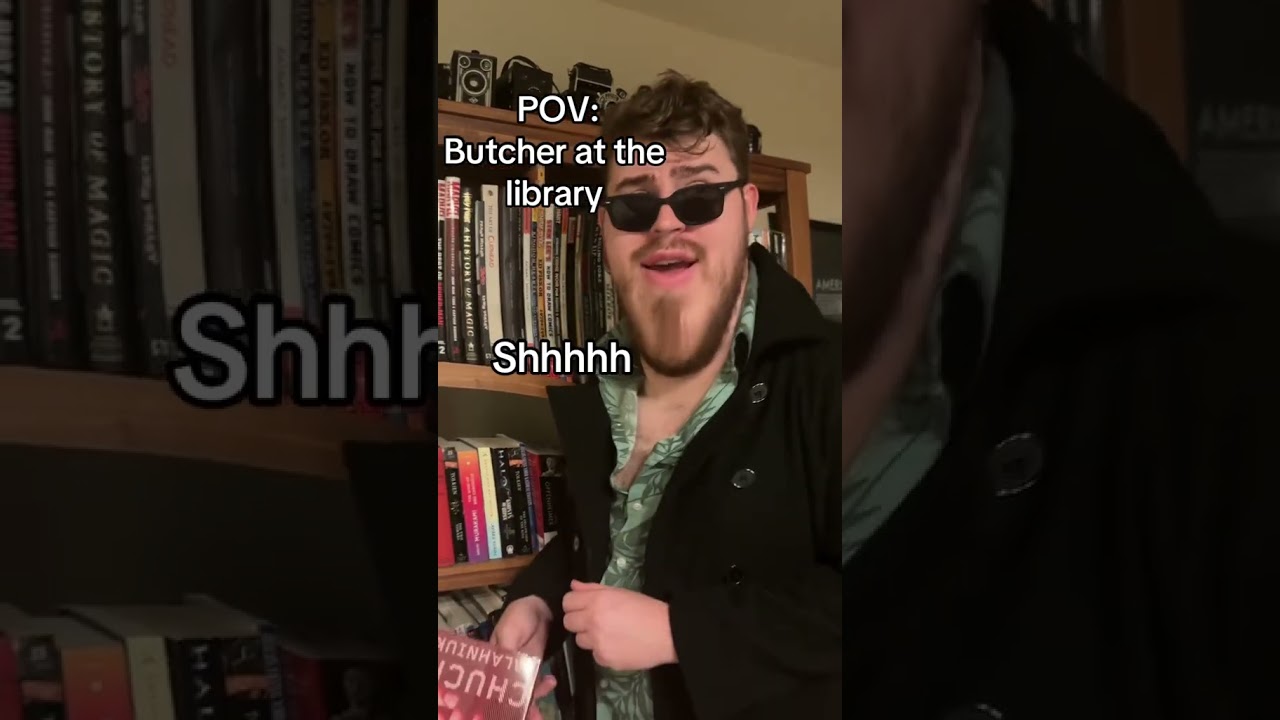 Billy Butcher at the library #theboys #billybutcher #homelandermemes #starlight #memes