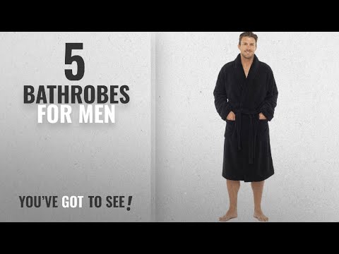 Top 10 Bathrobes For Men [2018]: Mens Luxury Soft Coral Fleece Dressing Gown
