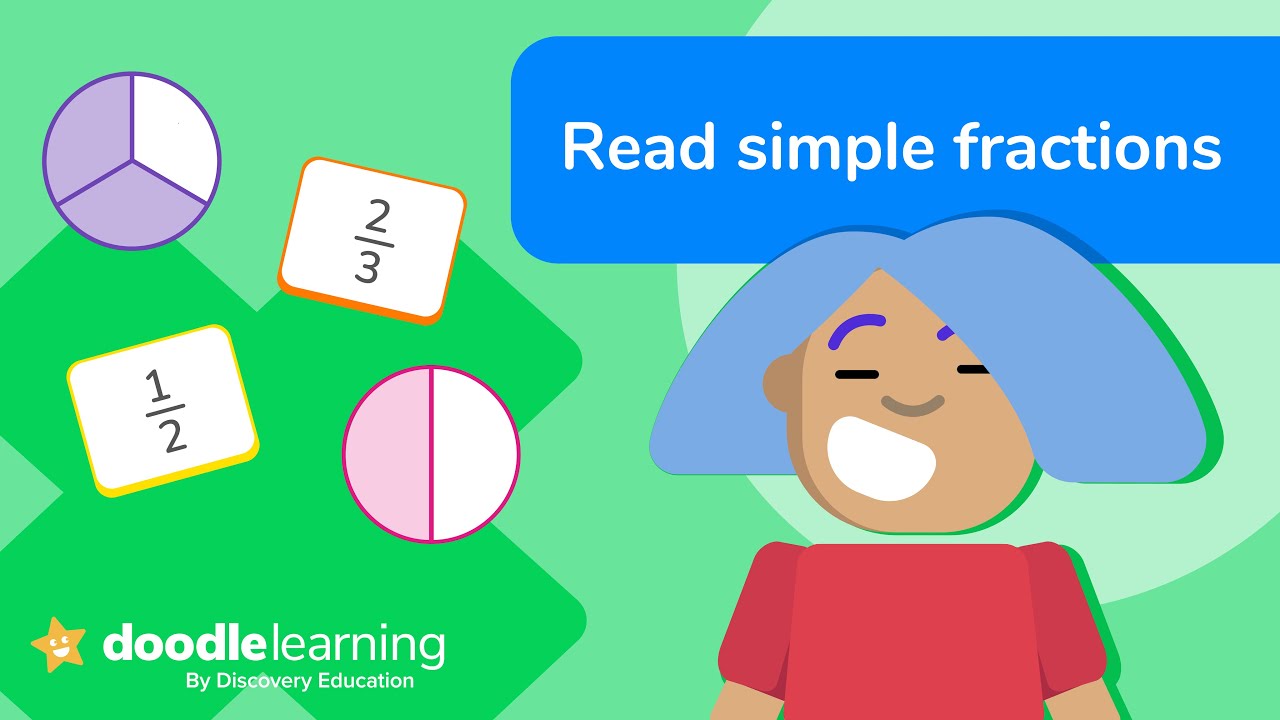 How to read simple fractions | Maths for kids | DoodleLearning