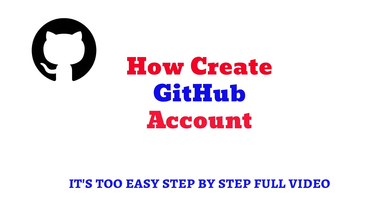 How Create Github Account