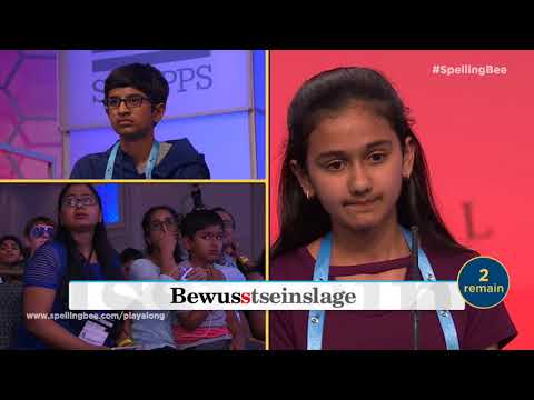 2018 Scripps National Spelling Bee Winning Moment