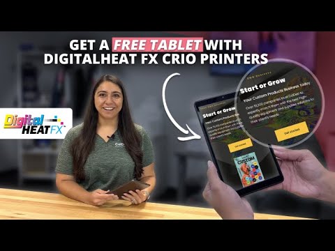 Get a Free Tablet with DigitalHeat FX Crio White Toner Printers | ColDesi Support Tablet Overview
