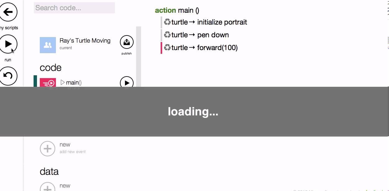 Touch Develop Turtle