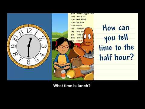 Brain pop Jr. Time to half and quarter hour