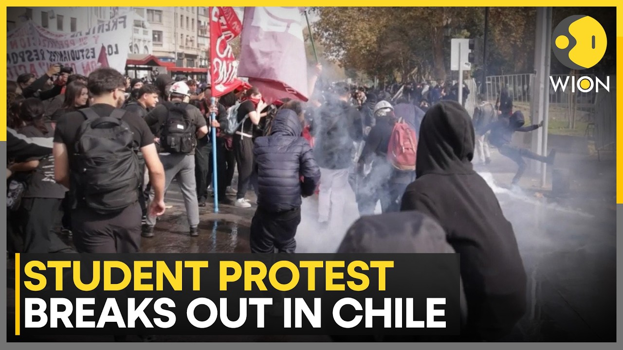 Chile Protest: Student Protests Erupt in Chile Over Budget Cut Fears in School Meal Program | WION