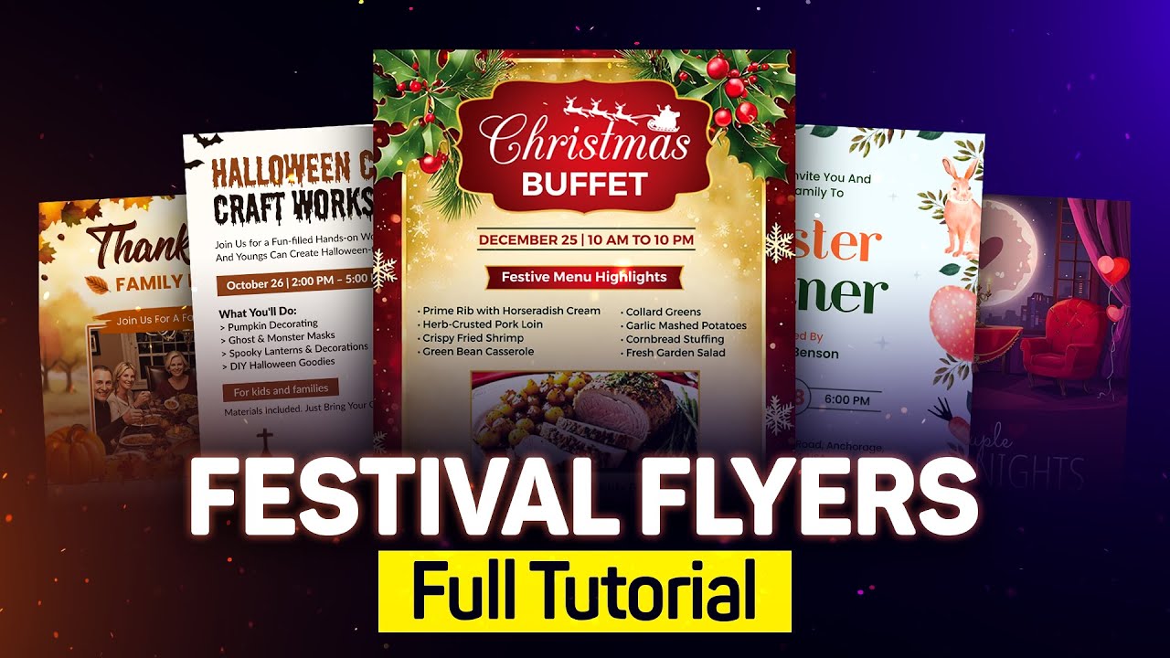 Design Festival Flyers in Minutes | Fast & Easy Tutorial!