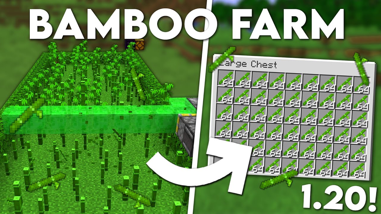 Minecraft Automatic Bamboo Farm - 1.20+ Tutorial - Minecraft Builders