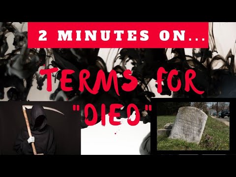 What Are Terms for Saying Someone Died?- Just Give Me 2 Minutes