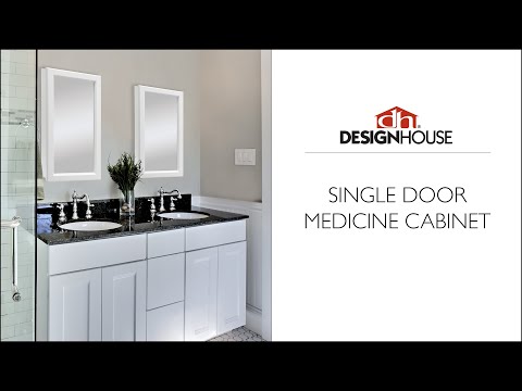 Design House Single Door Medicine Cabinet Product Overview