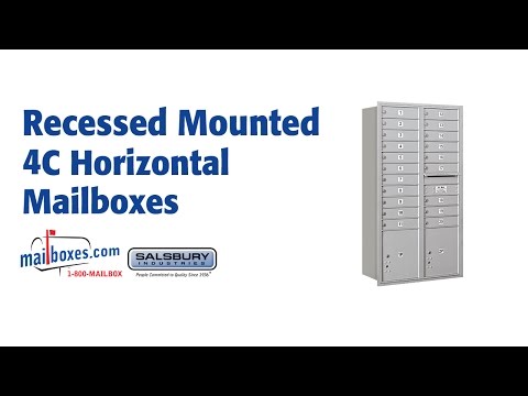 Mailboxes.com | Recessed Mounted 4C Horizontal Mailboxes