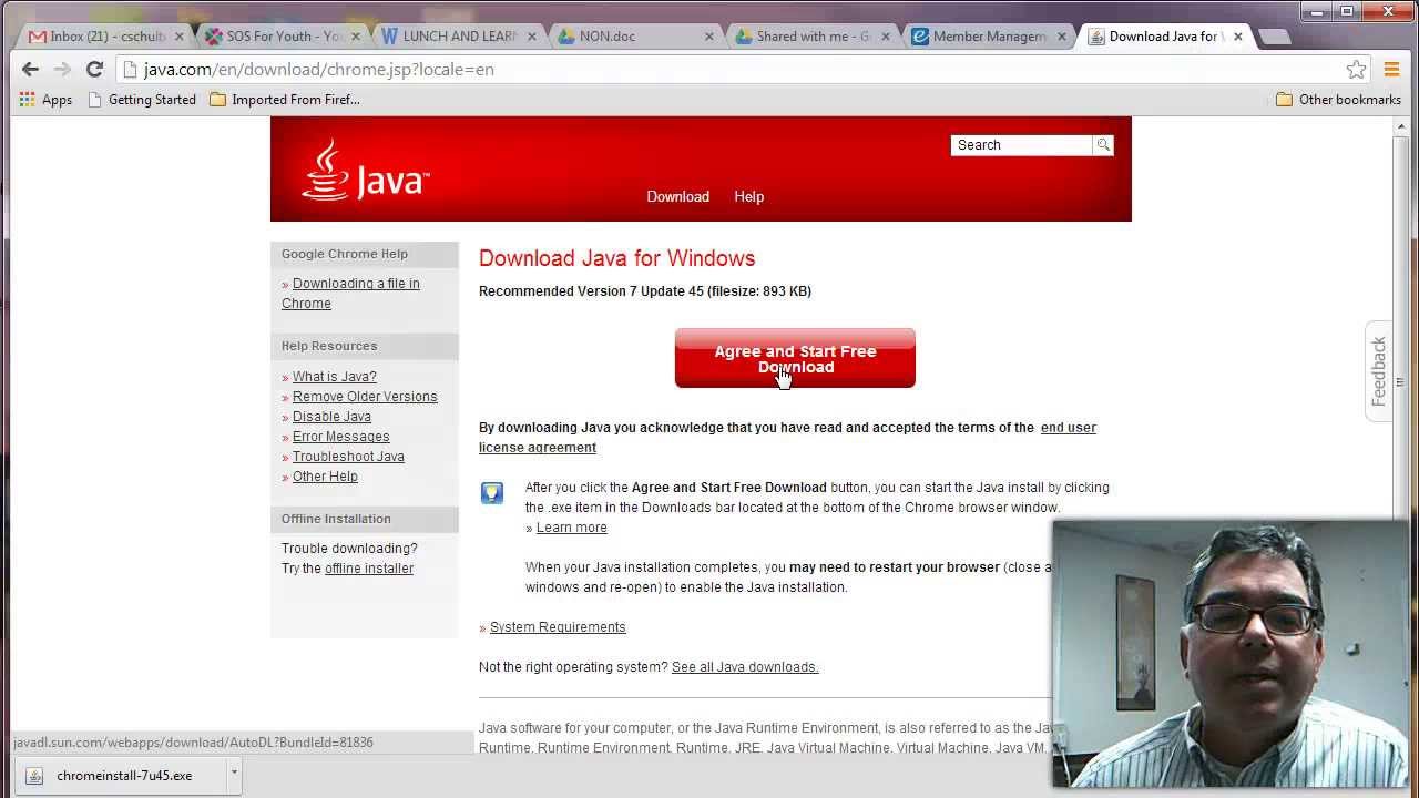 Updating Java on your eAchieve Laptop (Windows 7 Version)