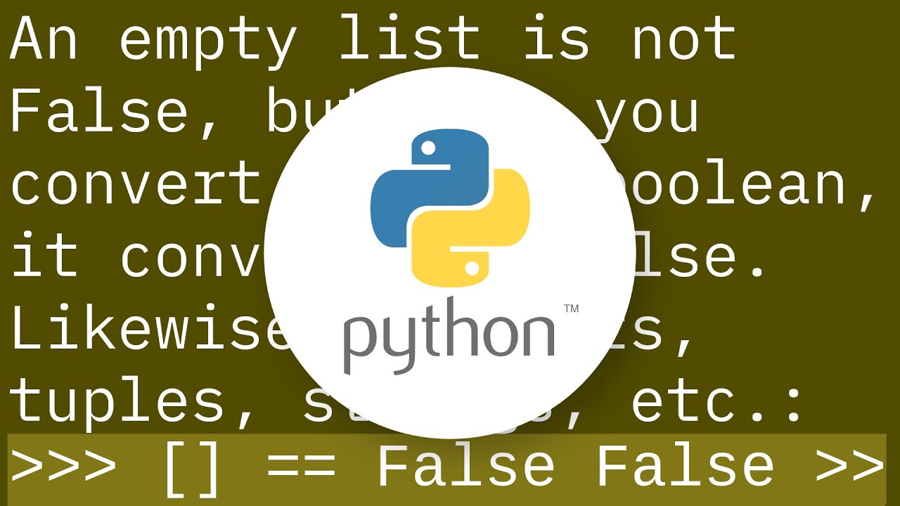 Boolean testing a list in Python