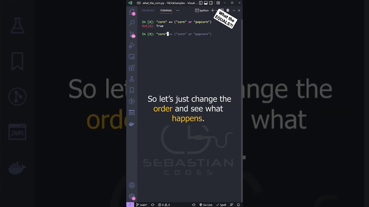 Don't compare strings in Python like that