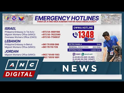 PH Embassy in Tel Aviv: 13 Filipinos signed up for immediate repatriation | ANC