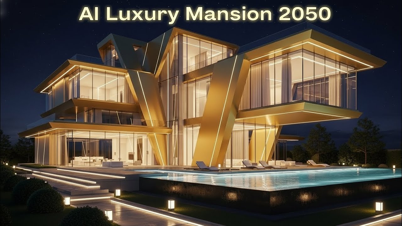 $500 Million Smart Home of the Future | AI Luxury Mansion 2050