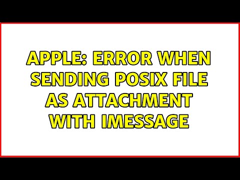 Apple: Error when sending POSIX file as attachment with iMessage