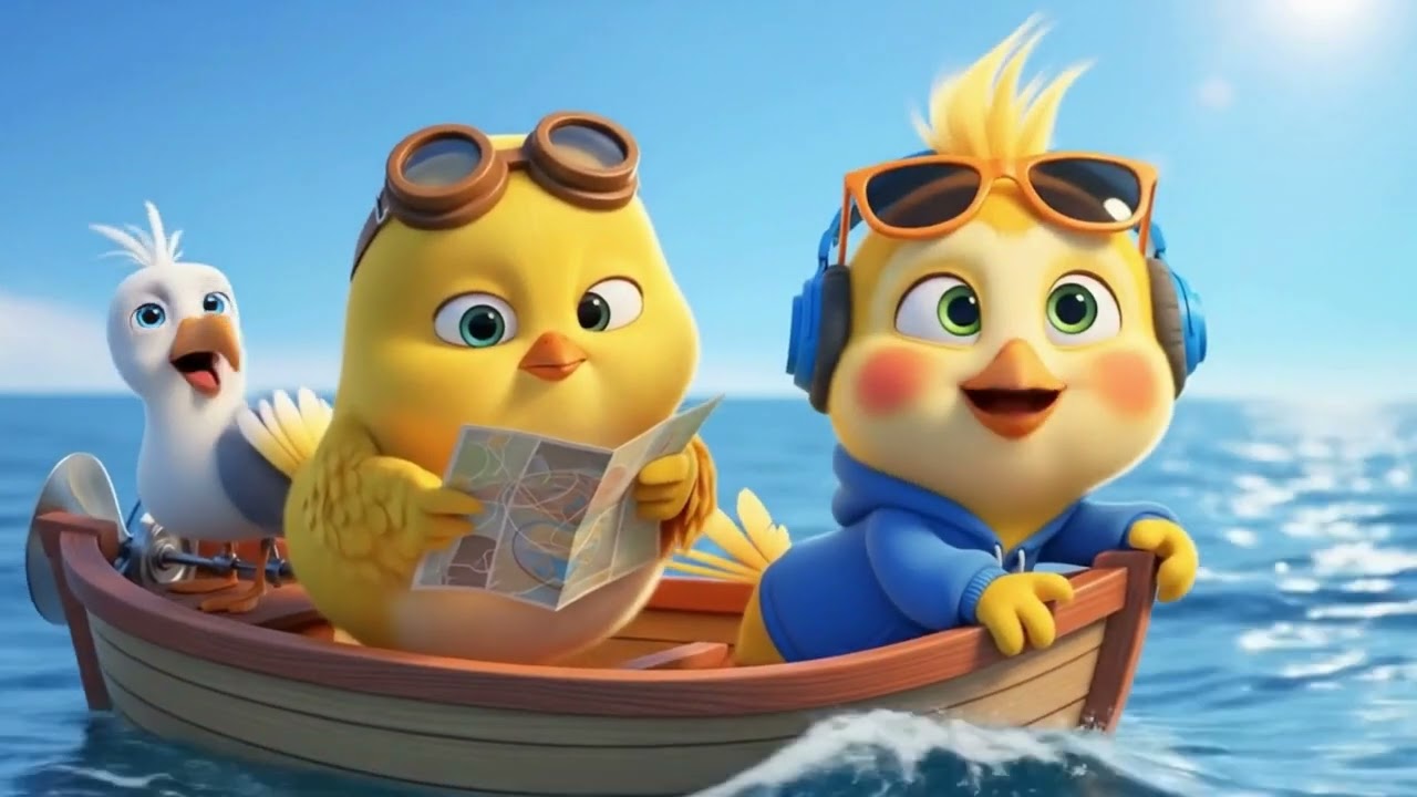 Chirpy & Puffy’s Beach Escape 🌊☀️