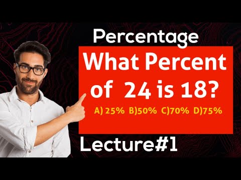 What percent of 24 is 18?