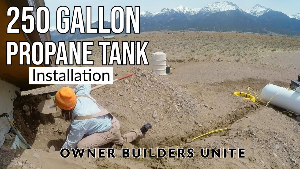 250 gallon propane tank installation