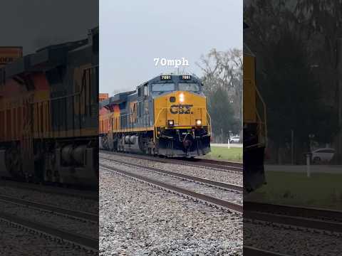 70mph freight trains are insane #csxrailroad #railway #csx #railfan