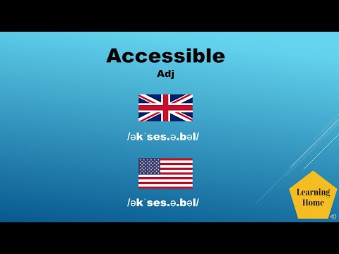 Accessible meaning pronunciation and synonyms #Shorts